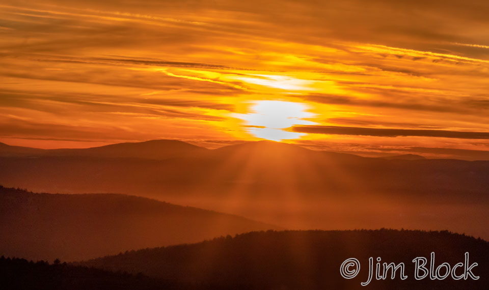 Sunset over Vermont Mountains - Jim Block Photography