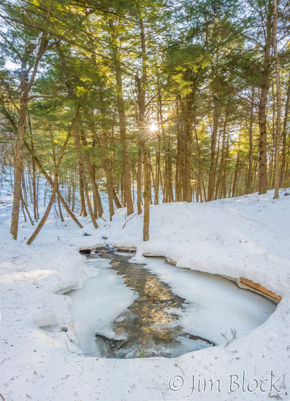 Slade Brook in Winter - Jim Block Photography